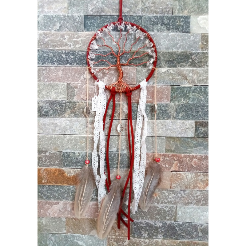 Suspension arbre de vie cristal de roche